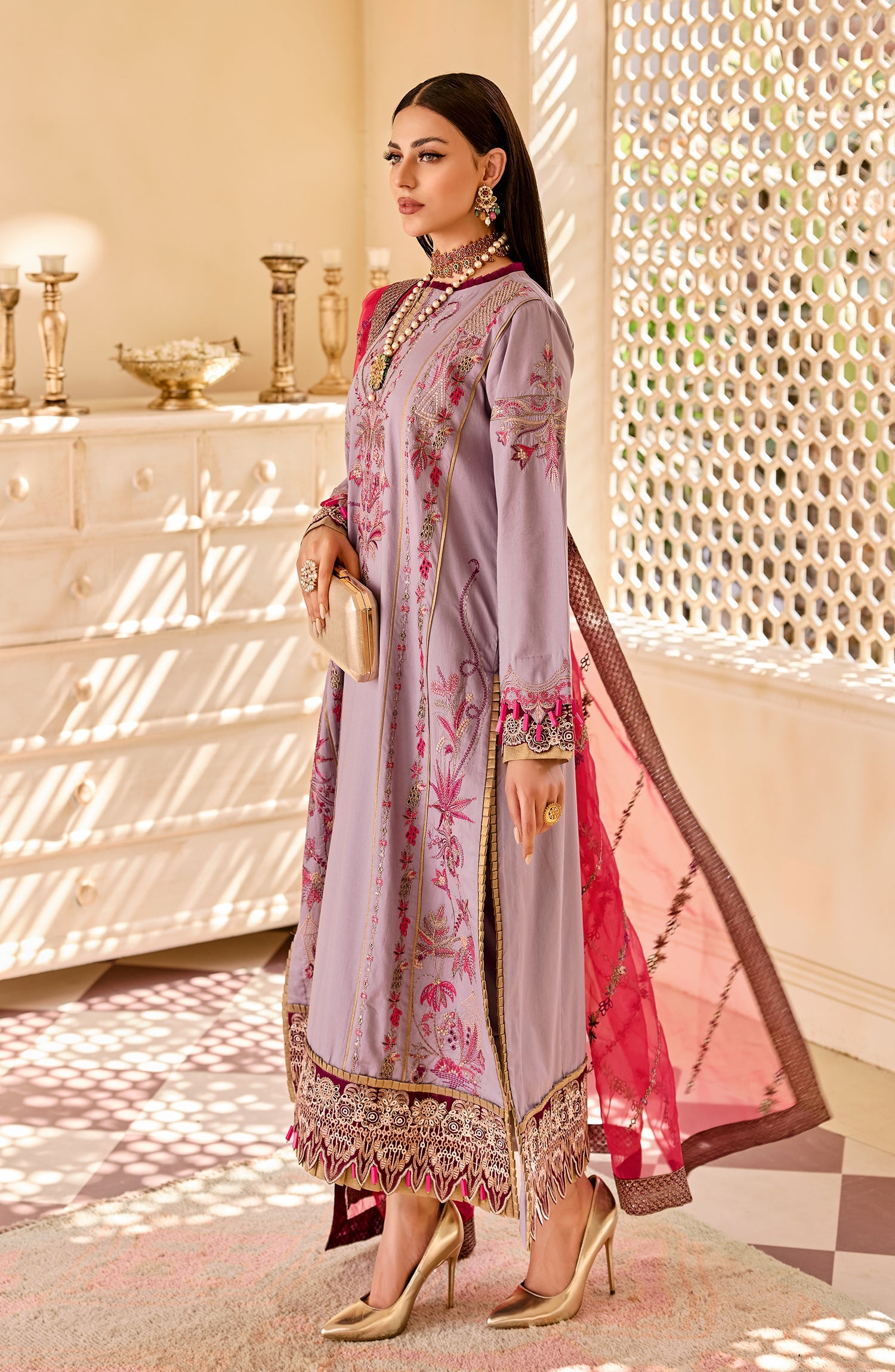 Luxury Lawn - Shale (MLFD-090) | Maryum N Maria Official Store